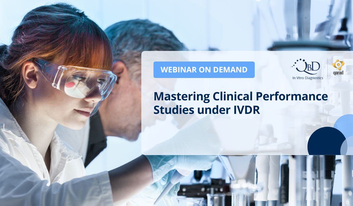 Webinar - Mastering Clinical Performance Studies under IVDR | QbD Group